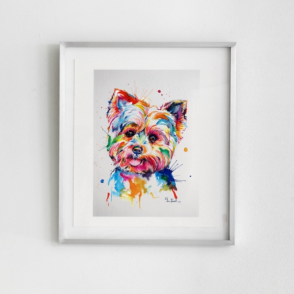 Yorkie Art - Etsy