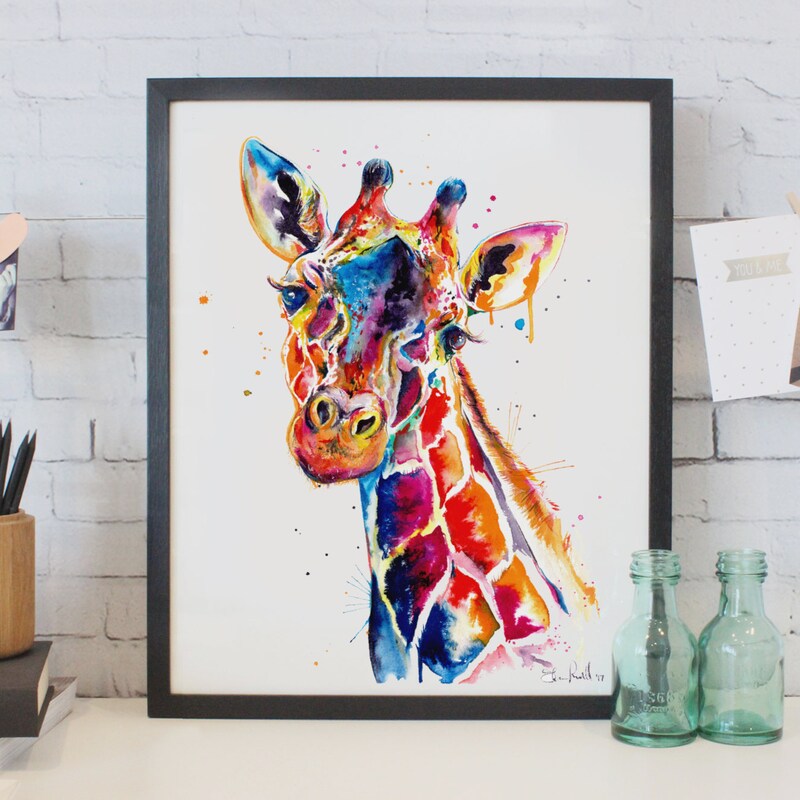 Colorful Animal Art - Etsy