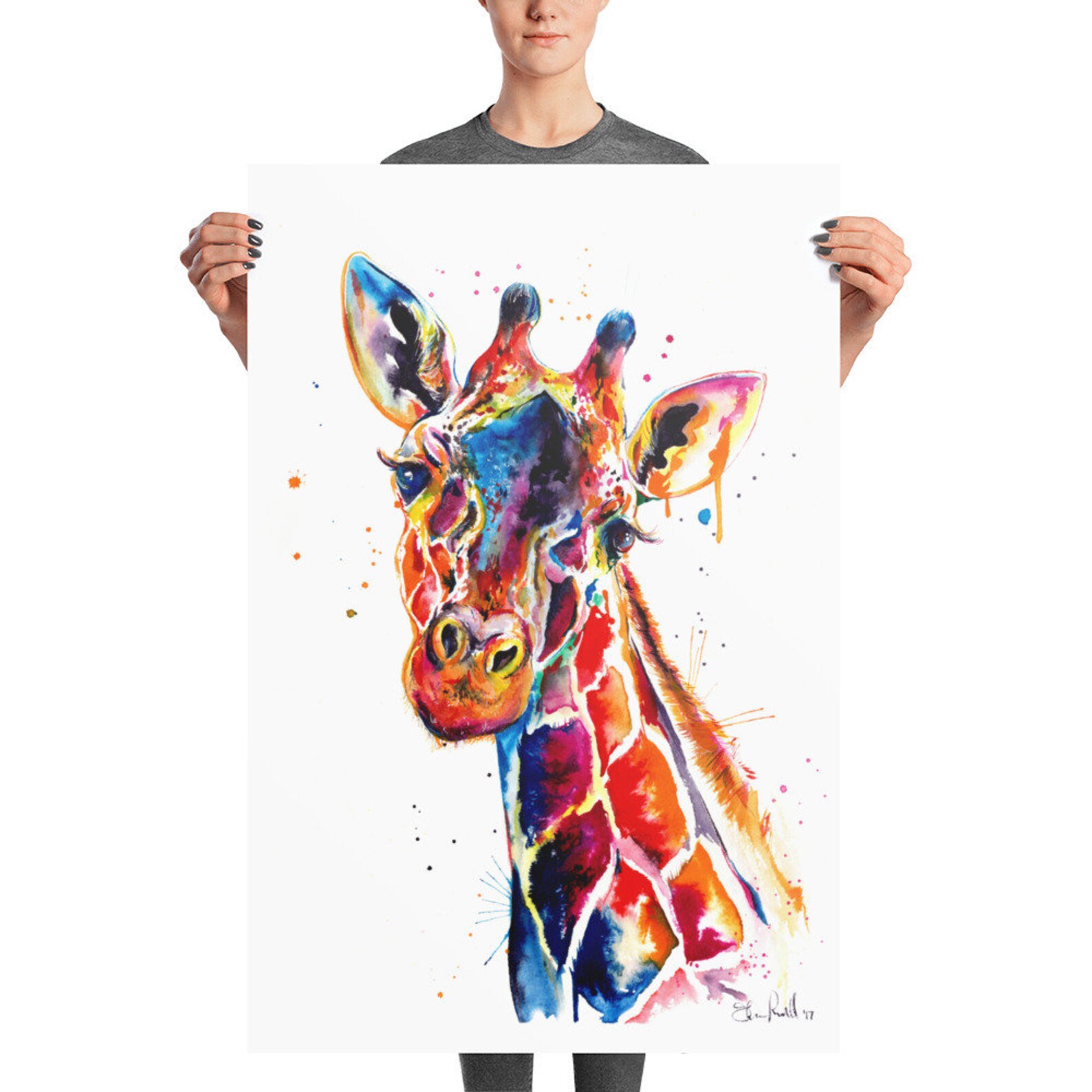 Giraffe Poster - Etsy