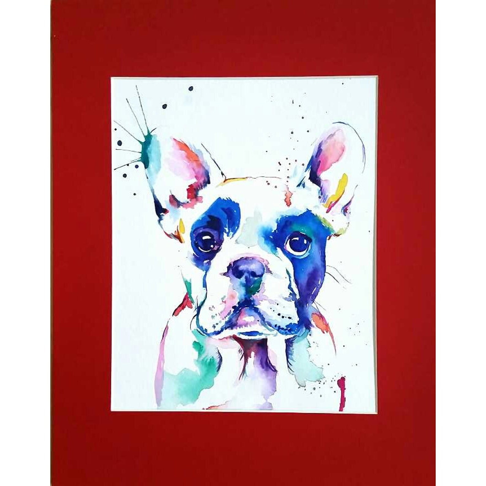 French Bulldog frenchie Art Print Print of Original - Etsy