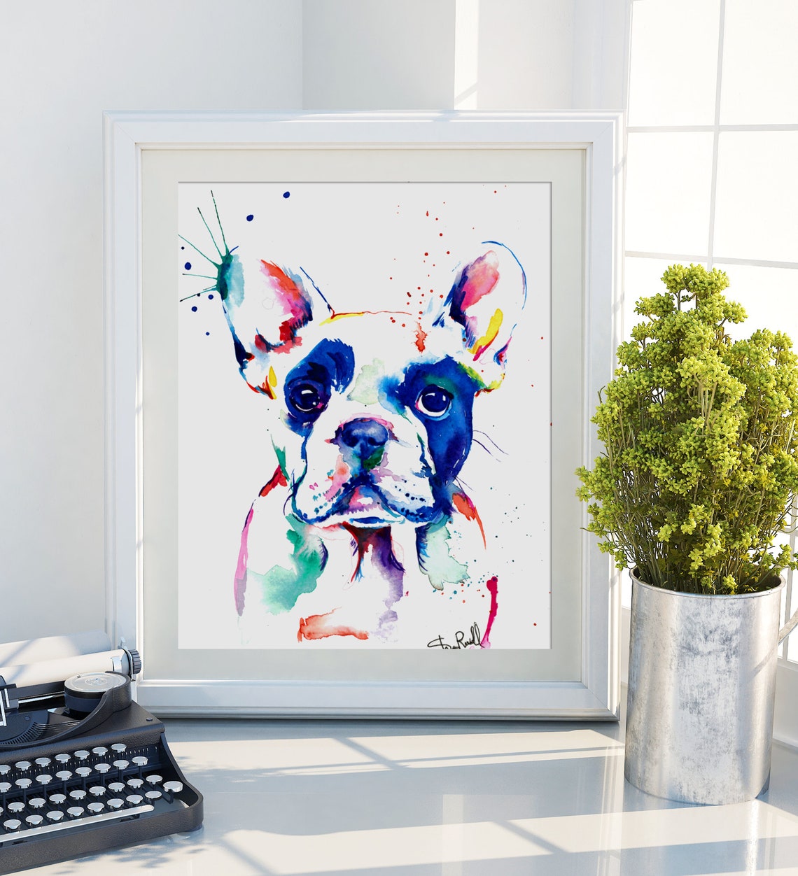 French Bulldog frenchie Art Print Print of Original - Etsy