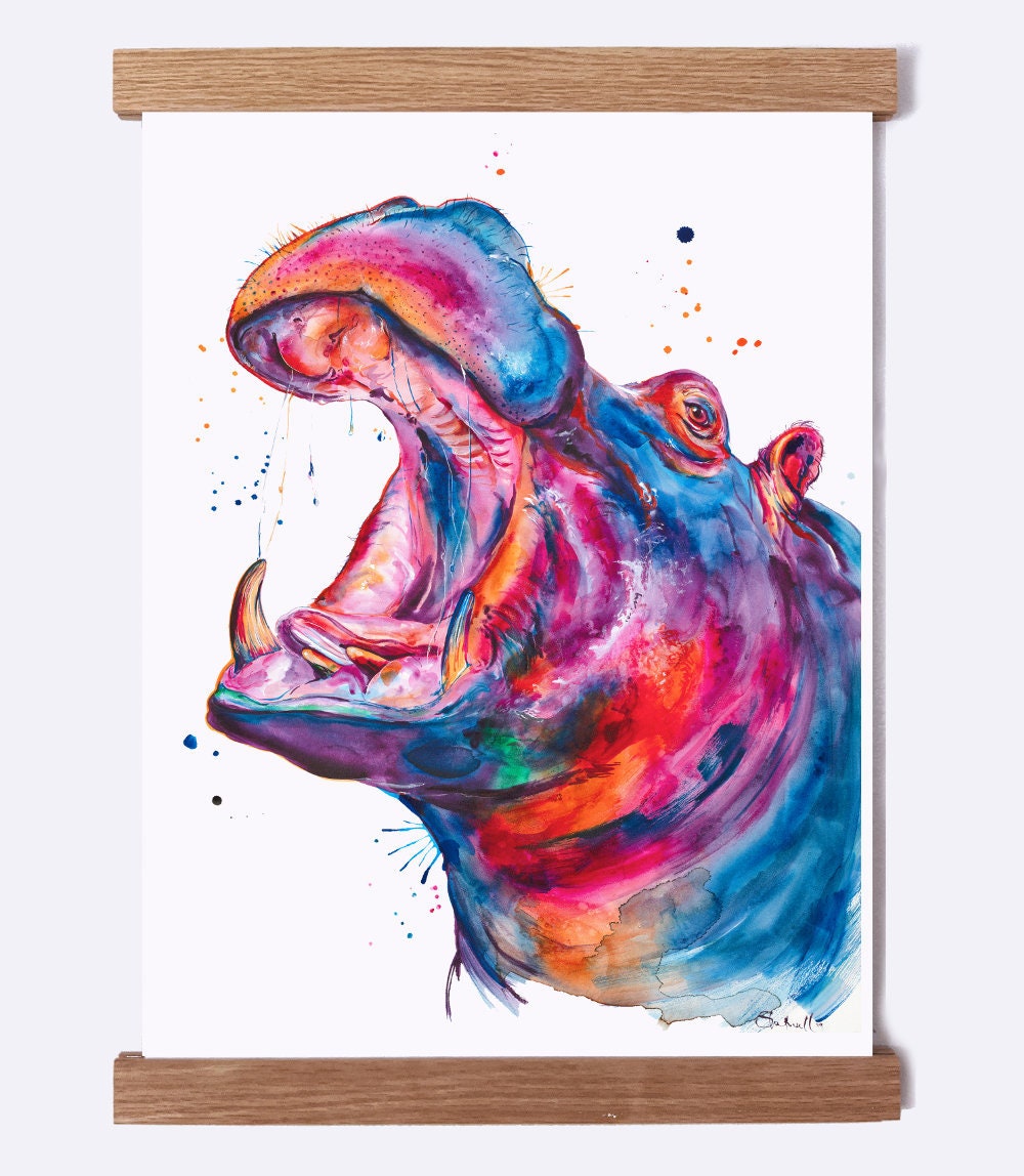 Hippopotamus Painting