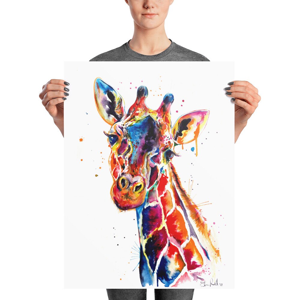Giraffe Poster - Etsy