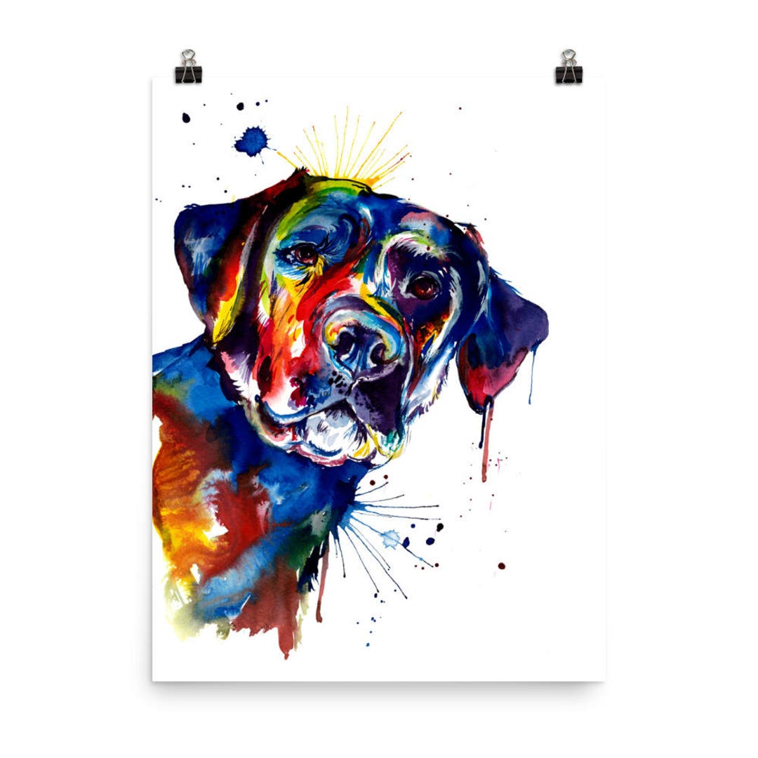 Black Lab Poster - Etsy