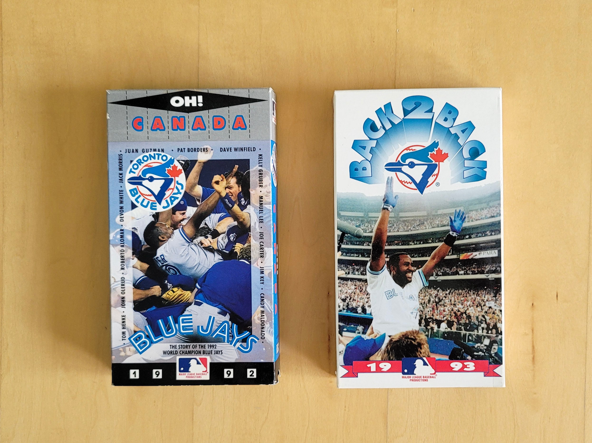 Toronto Blue Jays World Series 1992 and 1993 Commemorative Set - Etsy