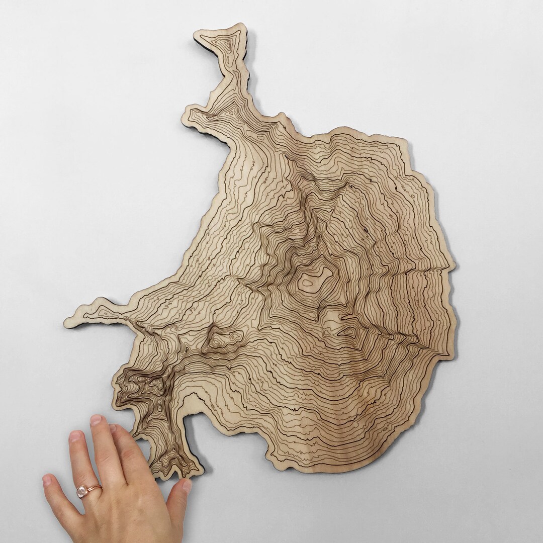 Mt Baker Topography Wooden Wall Art Pacific Northwest Decor - Etsy