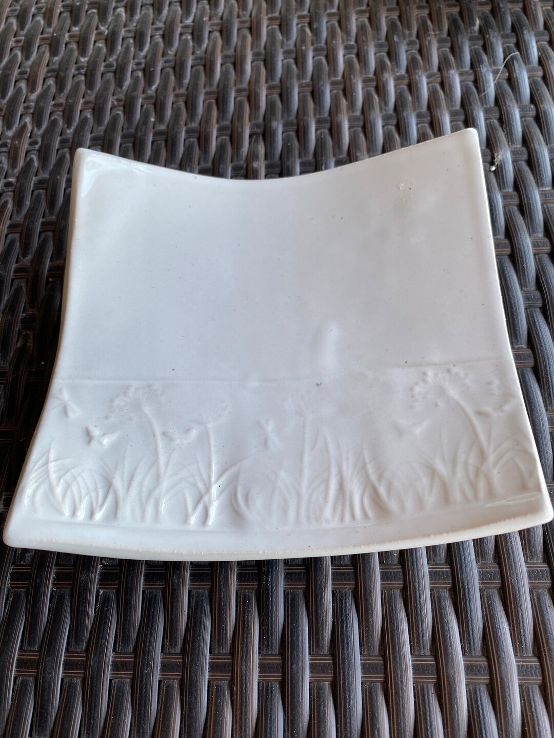 White Ceramic Tray With Feet - Etsy