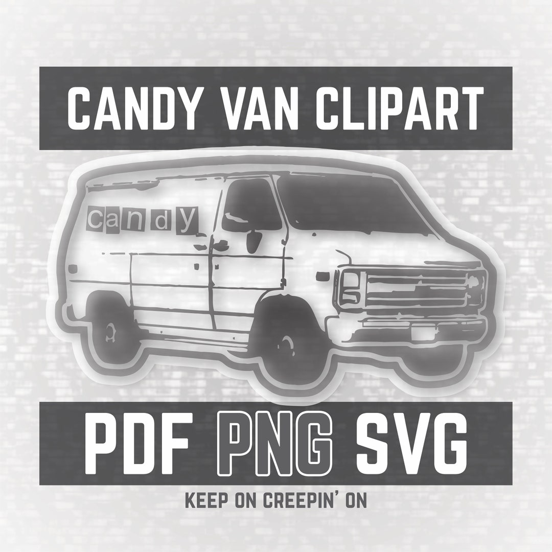 Candy Van - Creep Van Clipart to Make Your Own Decals and Shirts - PDF ...