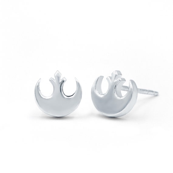 Star Wars Rebel Alliance Earring Studs in Silver or Gold Etsy