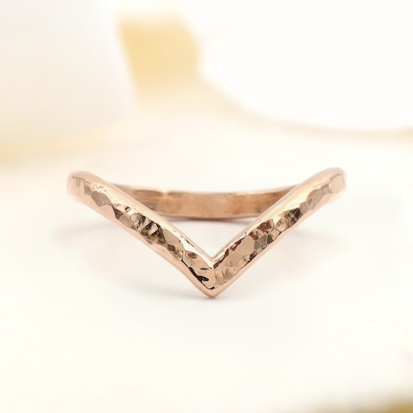 Gold V Ring - Etsy