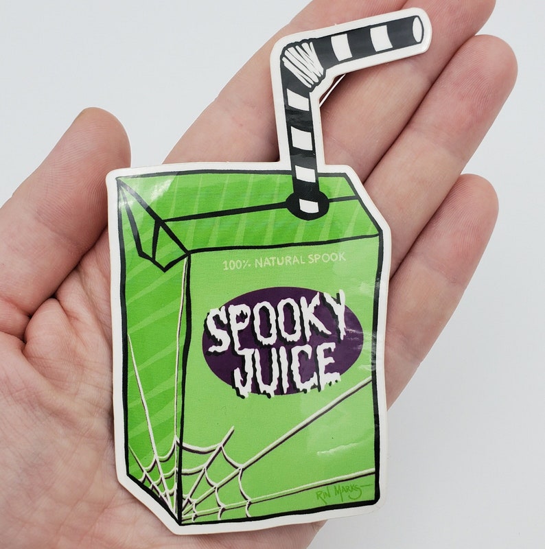Spooky Juice Vinyl Sticker - Etsy