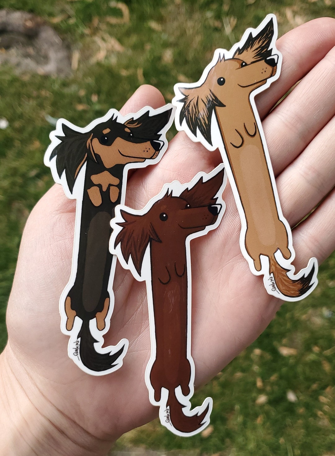 Lil' Ween Vinyl Wiener Dog Sticker - Etsy