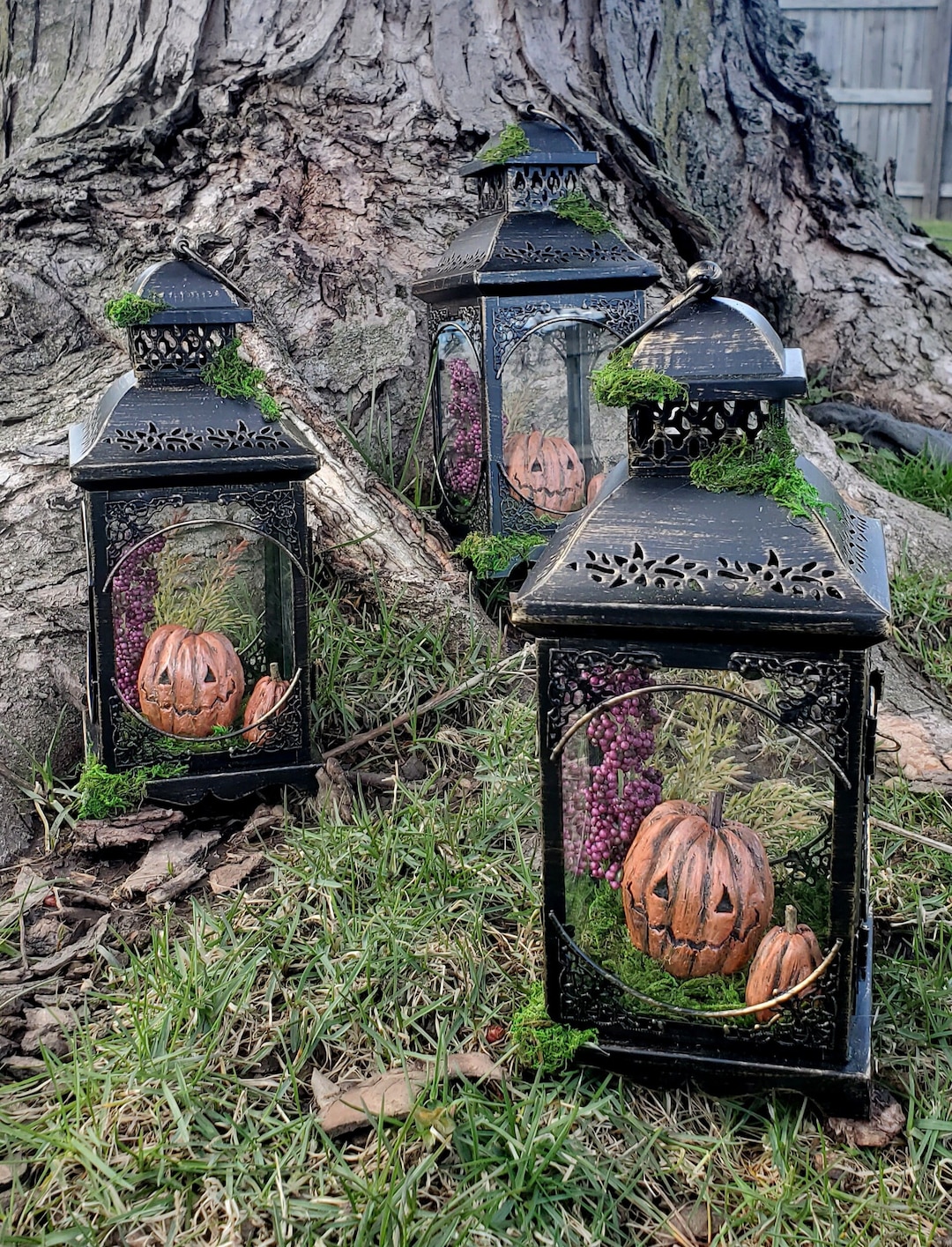 Spooky Halloween Scene Lantern - Etsy