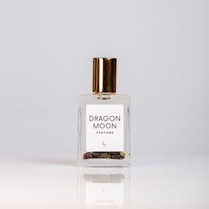 Dragon Moon Perfume Oil – Fig White Tea Amber Musk – Crystal Infused Roll on – Vegan Natural ...