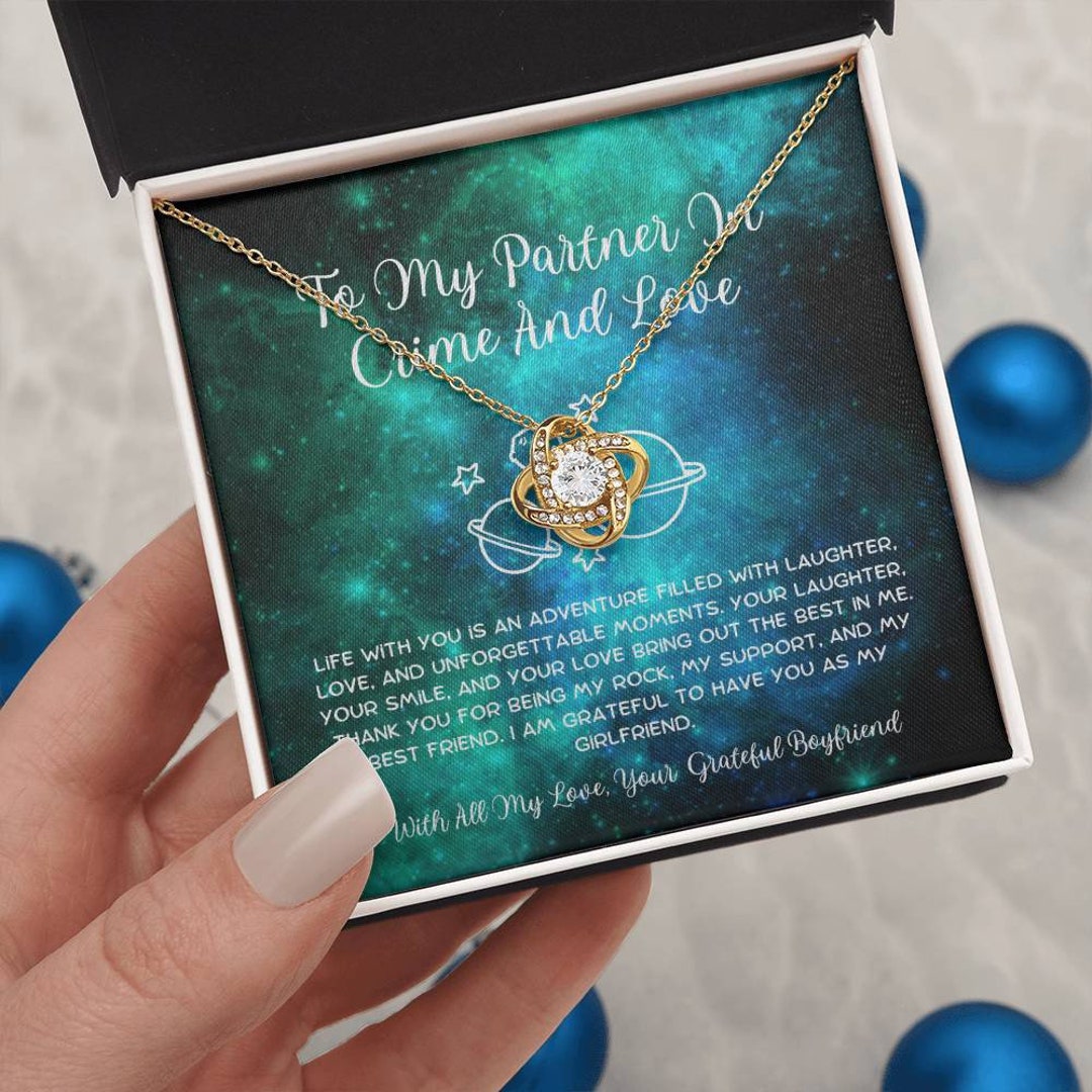 Girlfriend Necklace Gift With Heartfelt Message, Gift for Girlfriend ...
