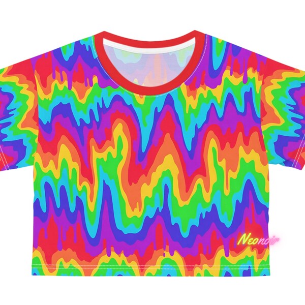 Rainbow Crop Top - Etsy