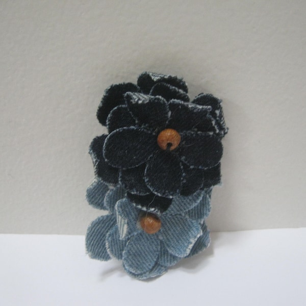 Fabric Flower Pin - Etsy