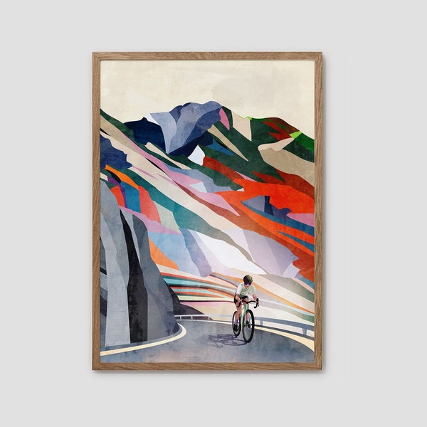 Cycling Print - Etsy