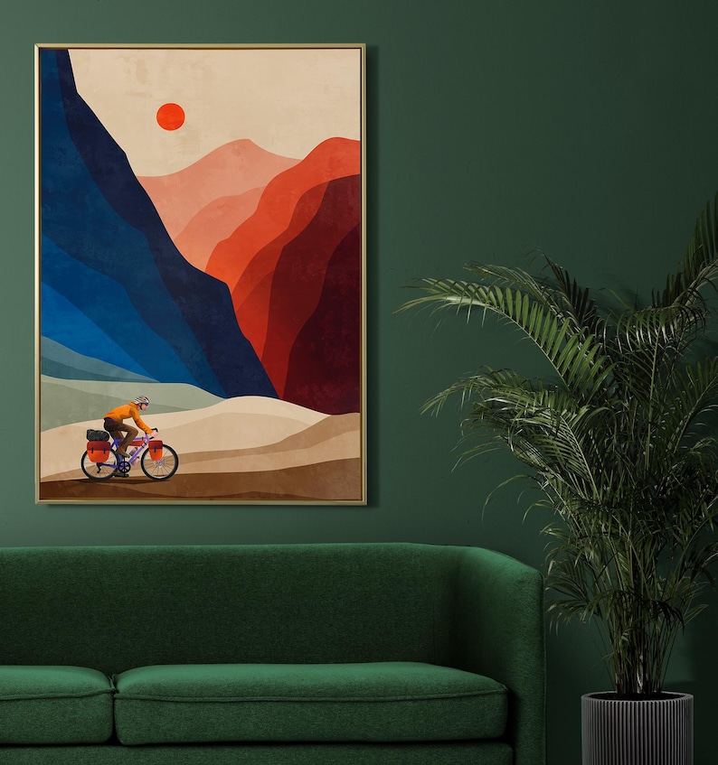 Bikepacking Fine Art Print: Ready for an Adventure, Cyclist Gift - Etsy