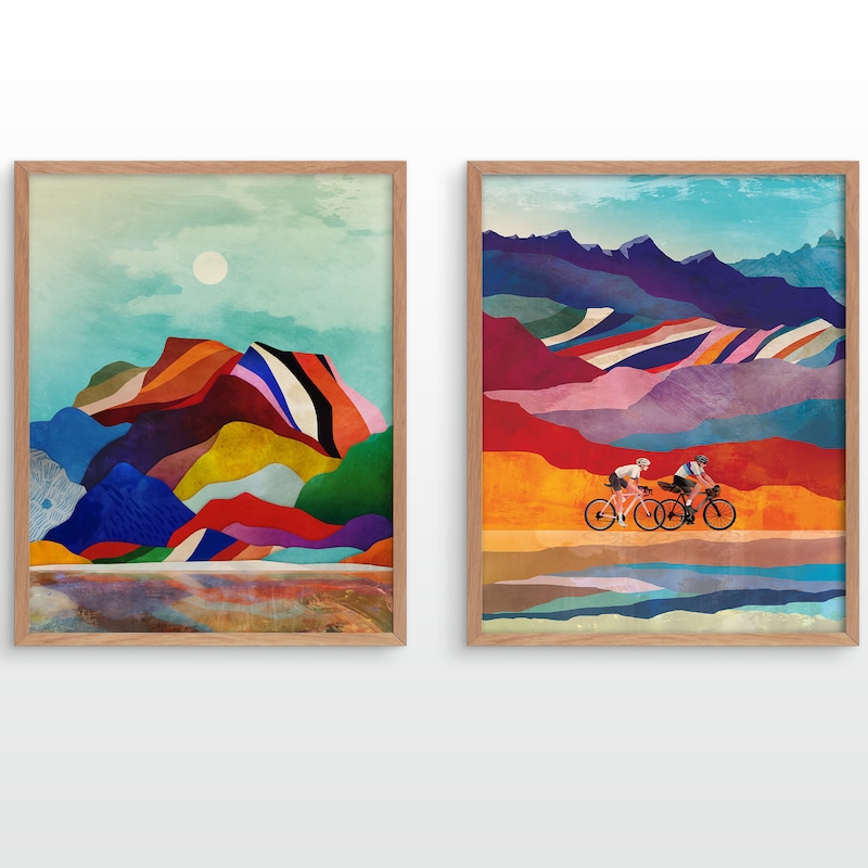 Abstract Bicycle Art - Etsy