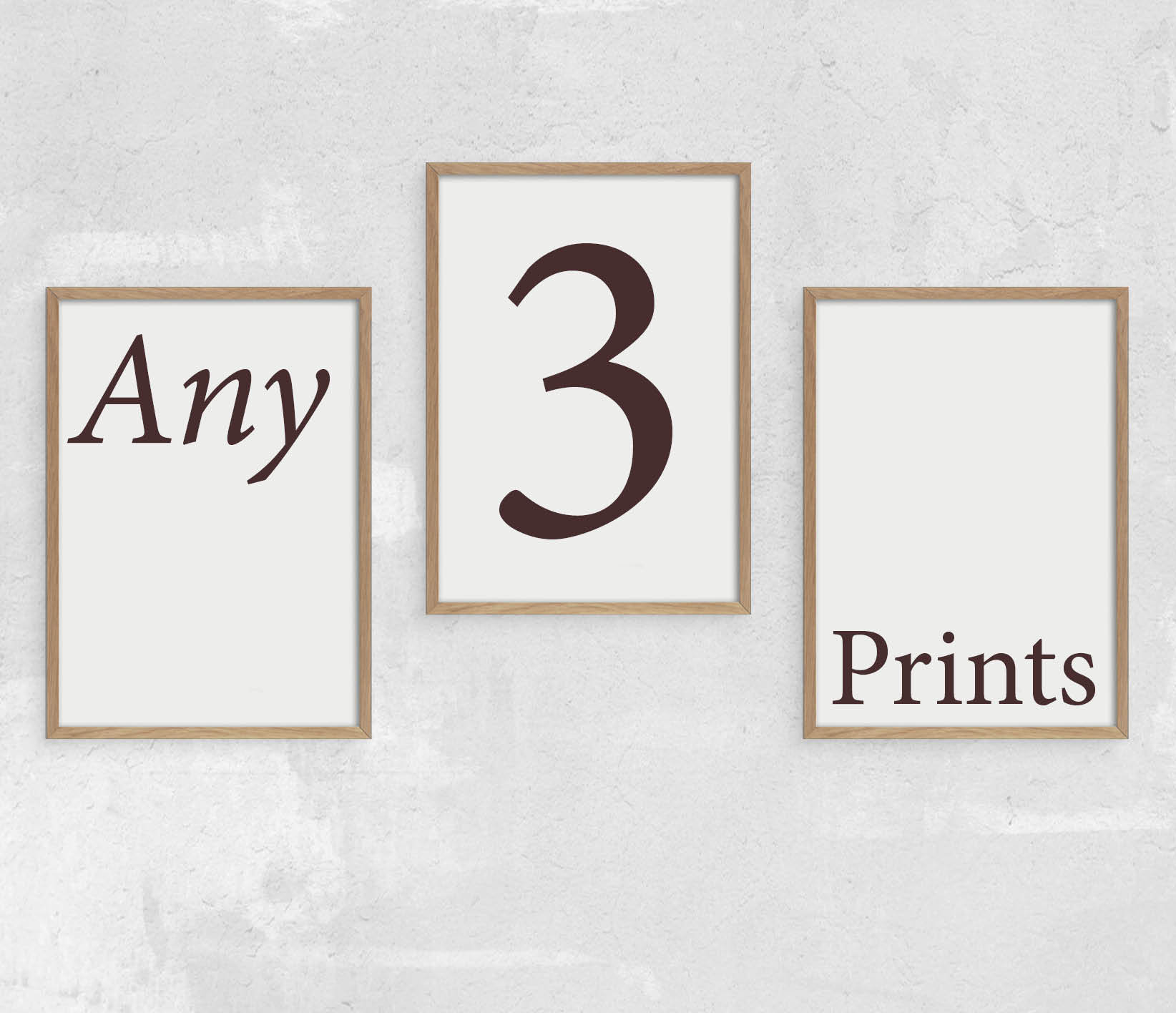 3 Art Print Deal. Choose three art prints.