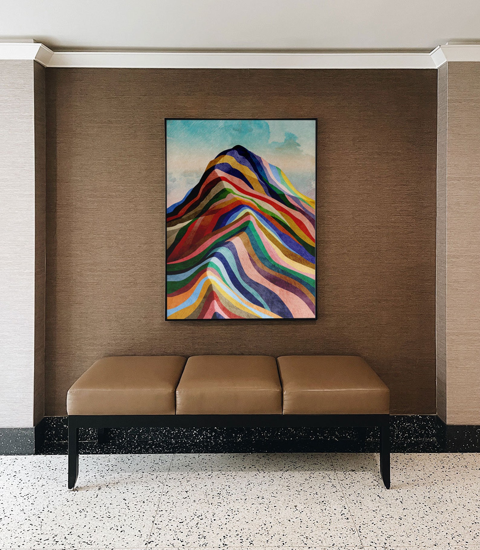 Landscape Art Print. Rainbow Ridge. Mountain Print. - Etsy