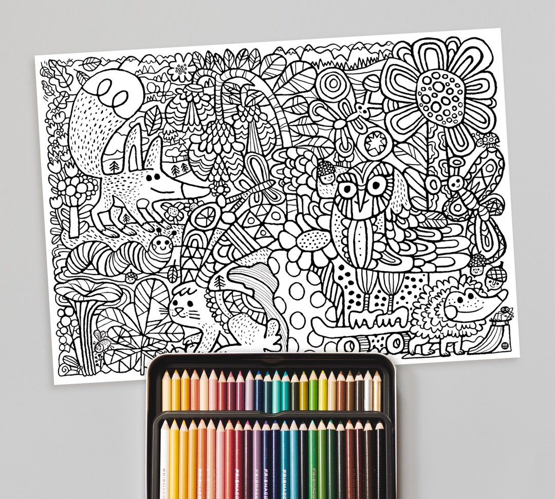 Colouring Page. A2 Size. - Etsy