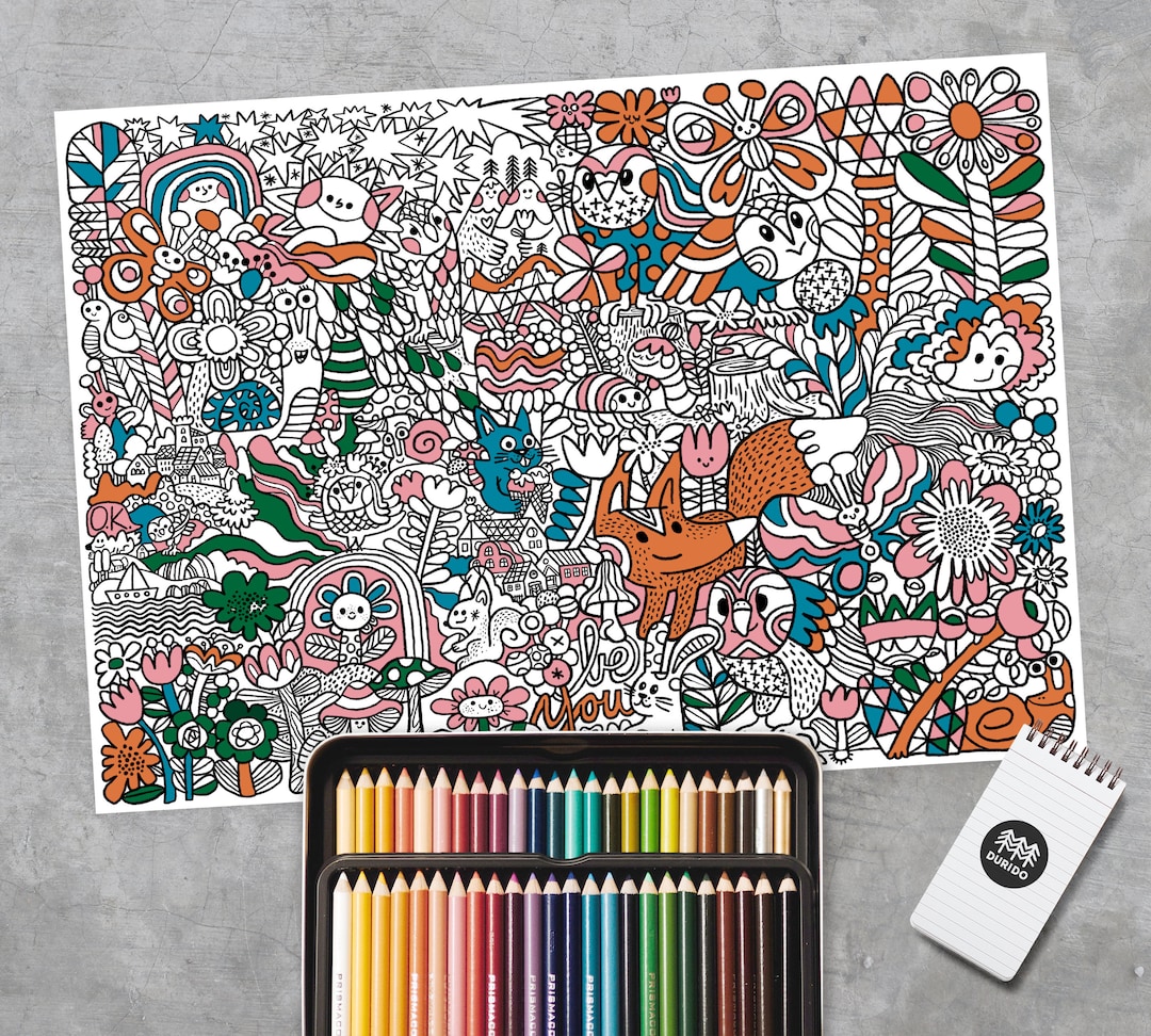 Big Size Colouring Page for Kids. - Etsy