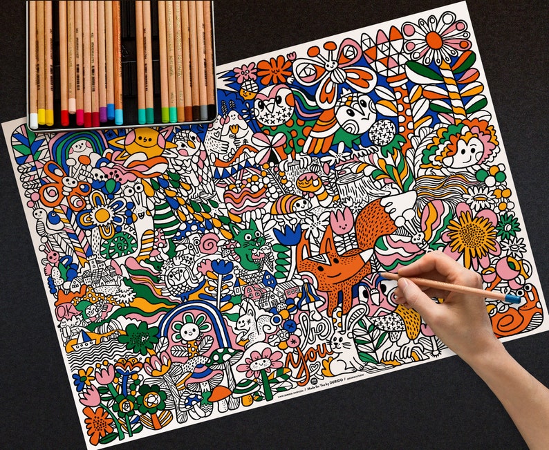 Big Size Colouring Page for Kids. - Etsy