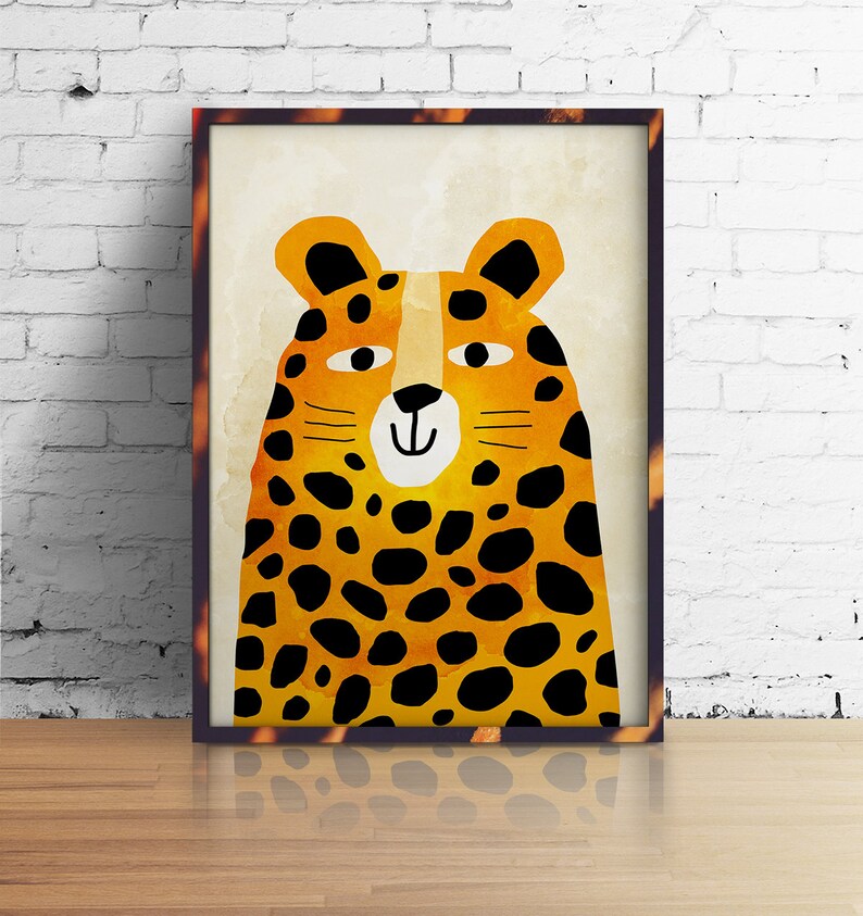 Cheeta Nursery Print. Beautiful Archival Print for Your Wall. - Etsy