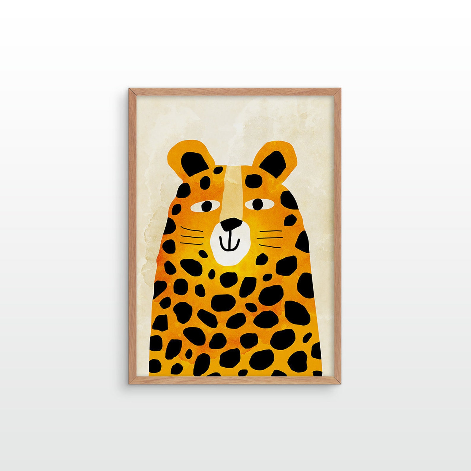 Cheeta Nursery Print. Beautiful Archival Print for Your Wall. - Etsy