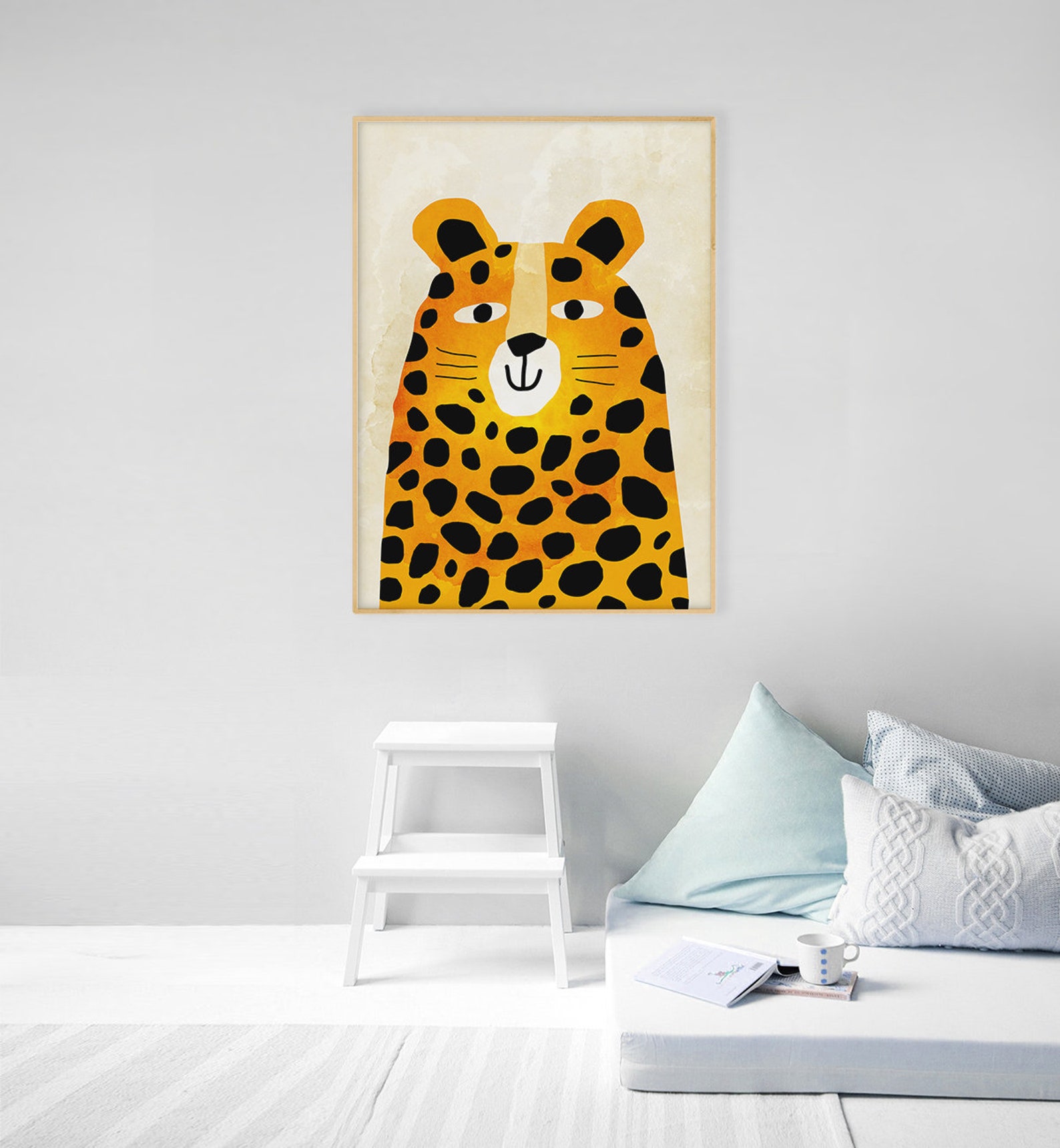 Cheeta Nursery Print. Beautiful Archival Print for Your Wall. - Etsy