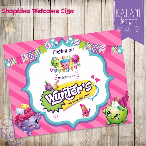 Shopkins Printable - Etsy