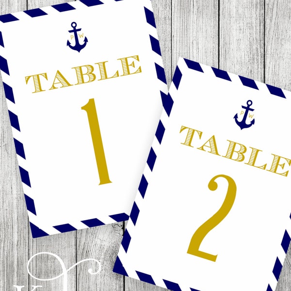 Nautical Table Numbers - Etsy