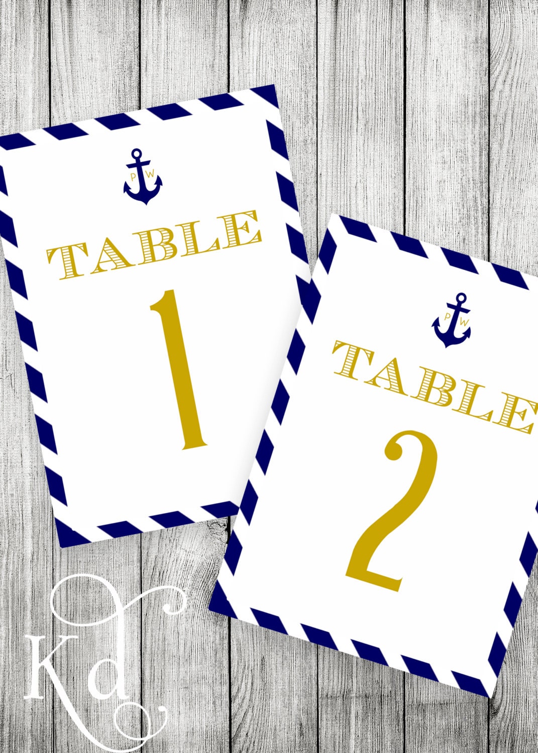 Nautical Table Numbers Printable - Etsy