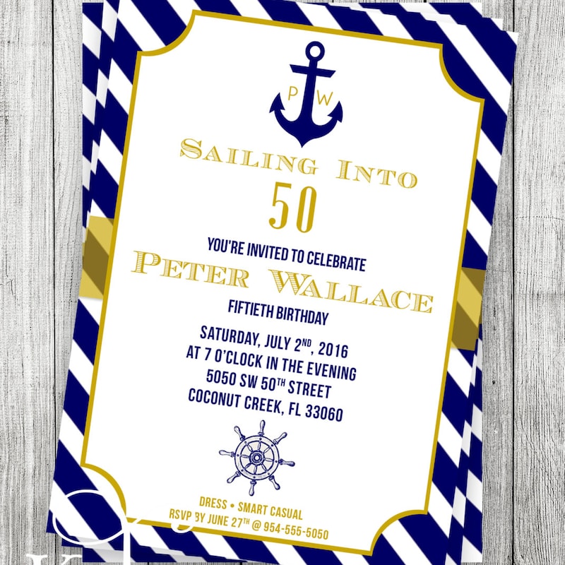 Nautical Invites - Etsy