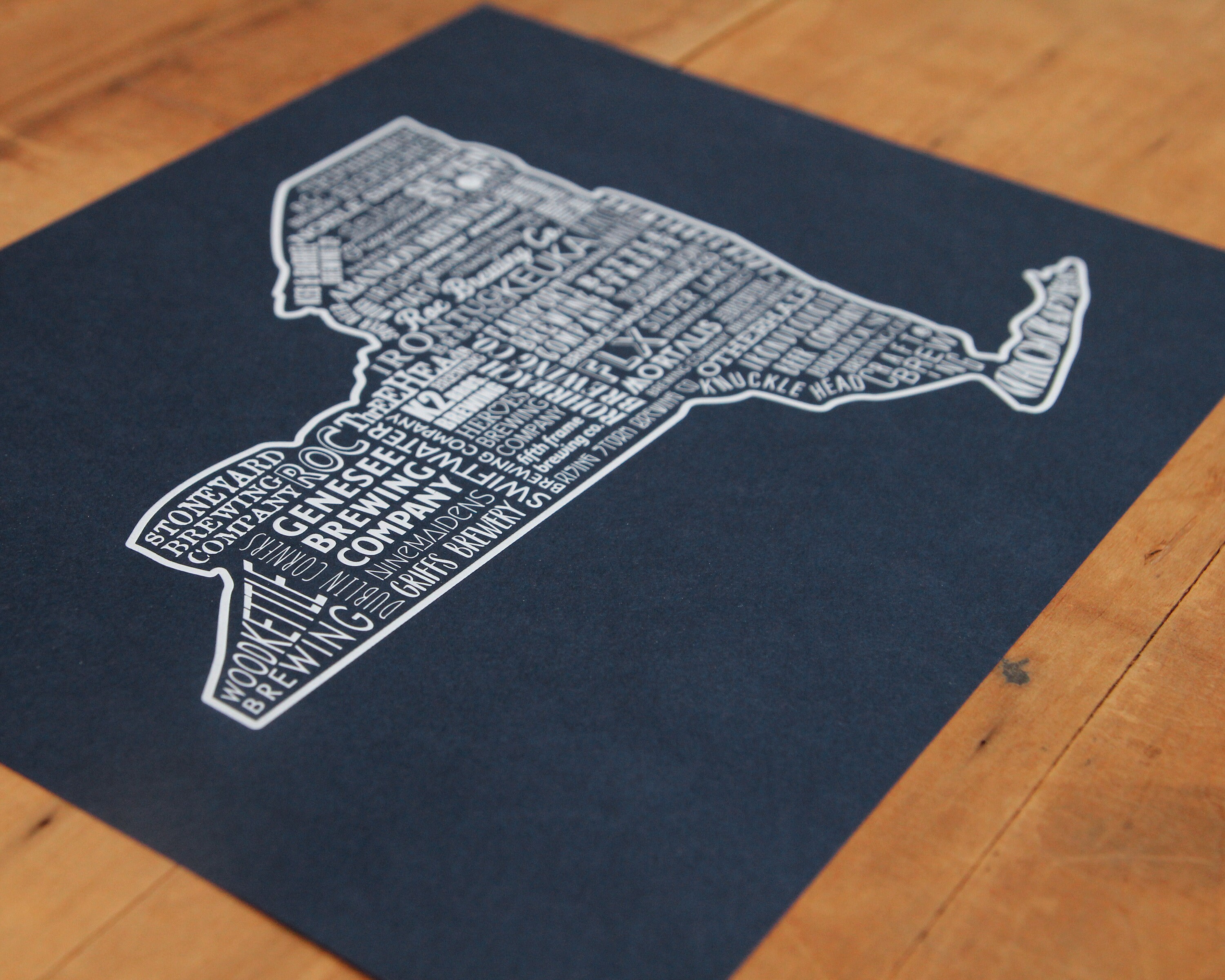 Craft Beer Print, Rochester Art, Finger Lakes Beer, NY Breweries, NY ...