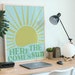 Kids Sun Printable, Here Comes the Sun, Boho Sun Nursery, Fun Kids Wall ...