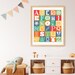 Kids Alphabet Poster, ABC Poster Printable, Colorful Playroom Art, ABC ...