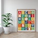 Kids Alphabet Poster, ABC Poster Printable, Colorful Playroom Art, ABC ...