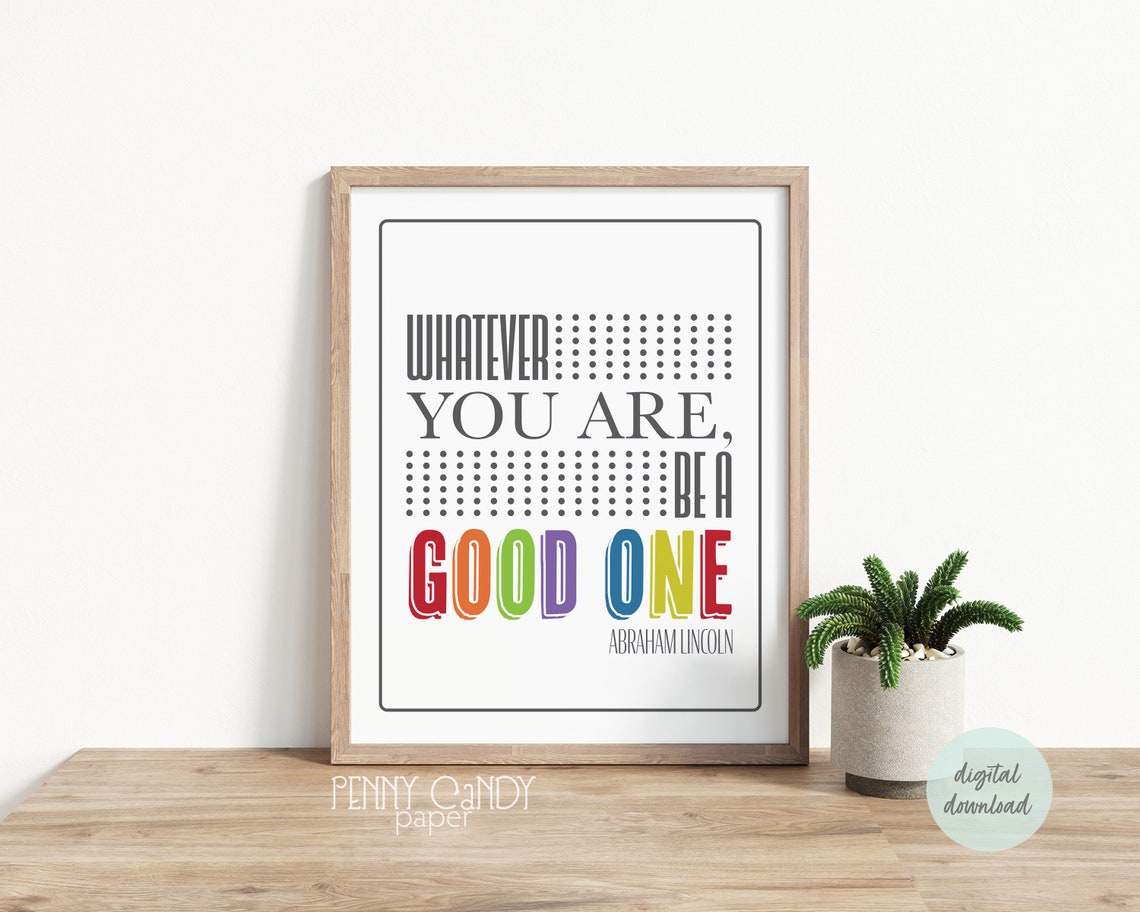 Abraham Lincoln Quotes Classroom Wall Printable Presidential - Etsy