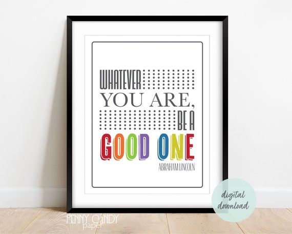 Abraham Lincoln Quotes Classroom Wall Printable Presidential | Etsy