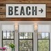 Rustic BEACH Sign With Arrow Beach House Decor Rustic Beach | Etsy