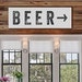 Beer Sign Arrow Large Canvas Bar Decor Vintage-look Custom - Etsy