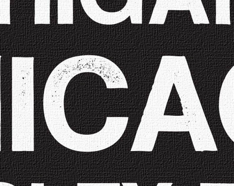 Chicago Wall Art Bus Scroll Subway Sign Large Canvas - Etsy