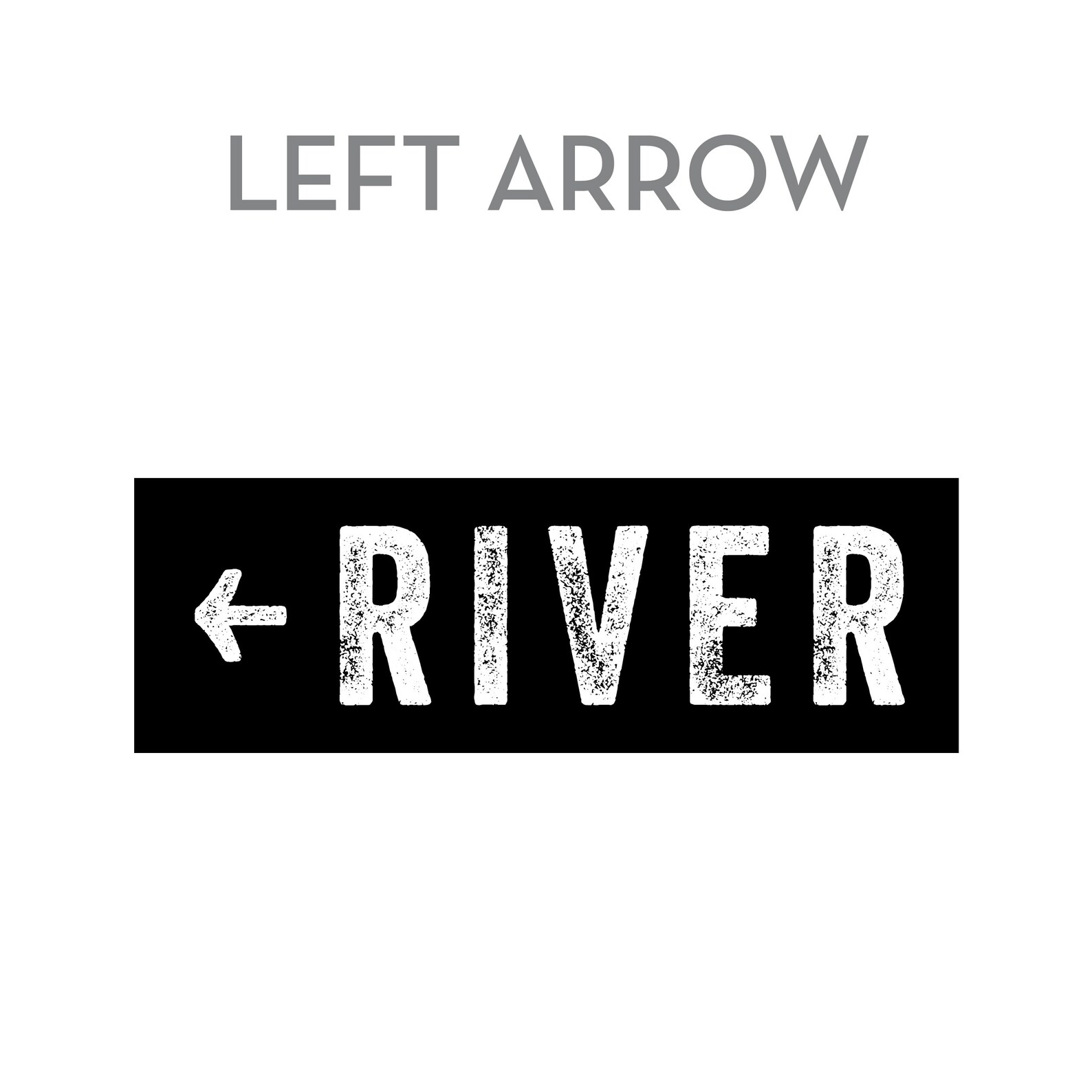 River Sign Arrow Large Canvas Lake House Decor Vintage-look - Etsy