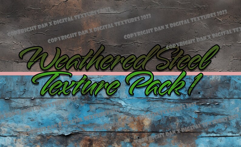 Weathered Steel Digital Textures. 12 High Quality Jpgs Total ...