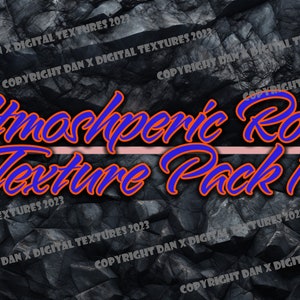 Atmospheric Rock Digital Textures. 4 High Quality Jpgs Total ...