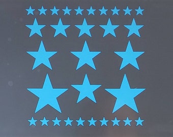 Star decal | Etsy
