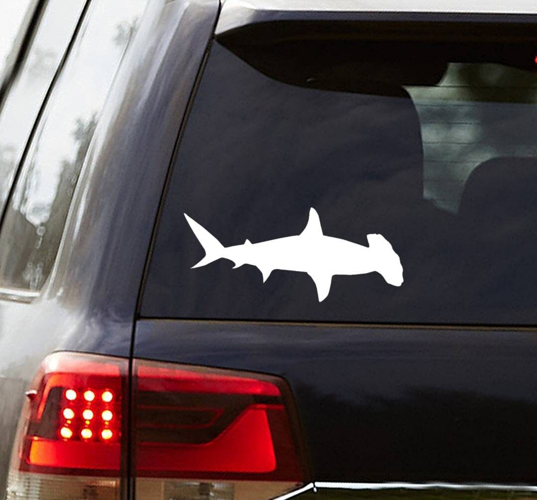 Shark Decal, Hammerhead Shark Decal, Shark Sticker, Car Window Decal ...
